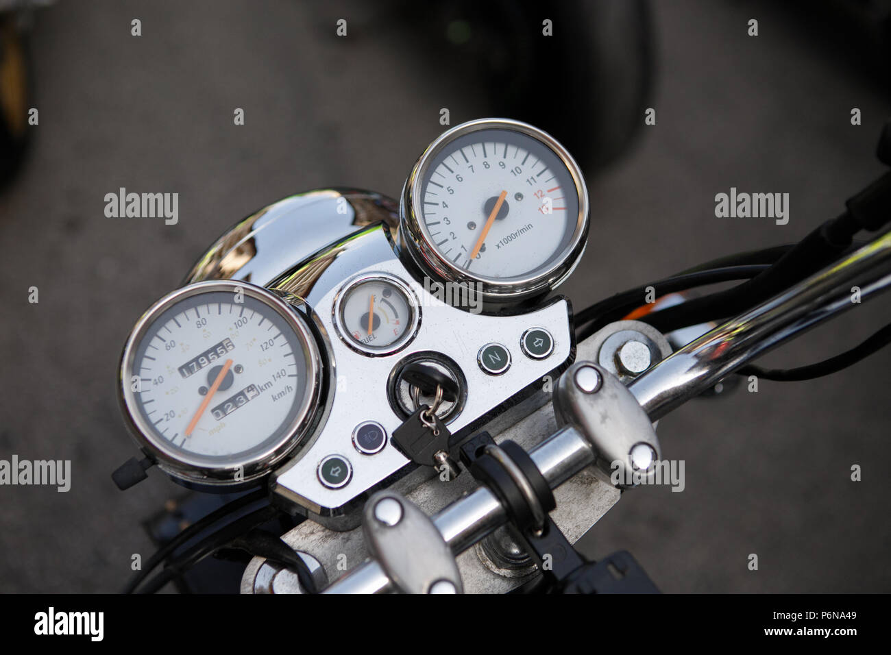 Speedometer motorbikes hi-res stock photography and images - Alamy