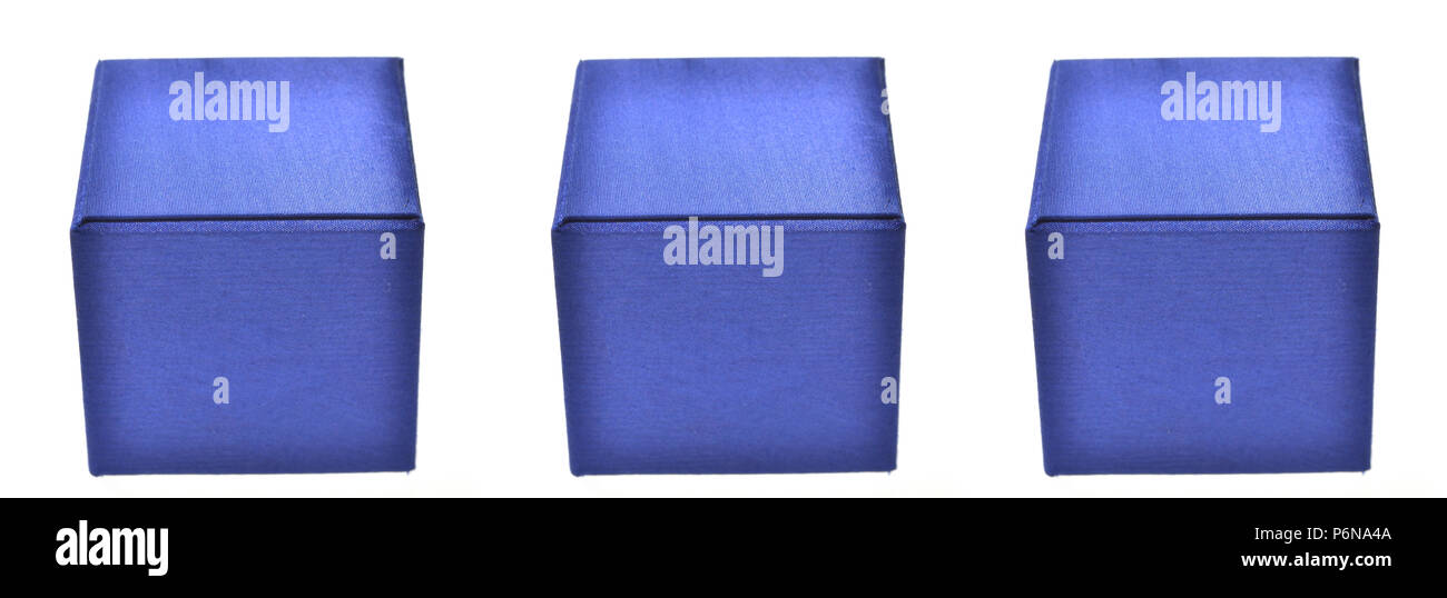 blue box isolated on white Stock Photo - Alamy