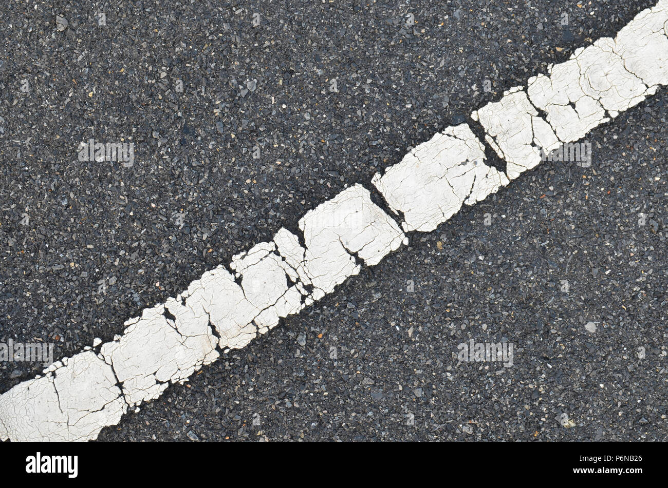 asphalt road texture with white stripe Stock Photo - Alamy