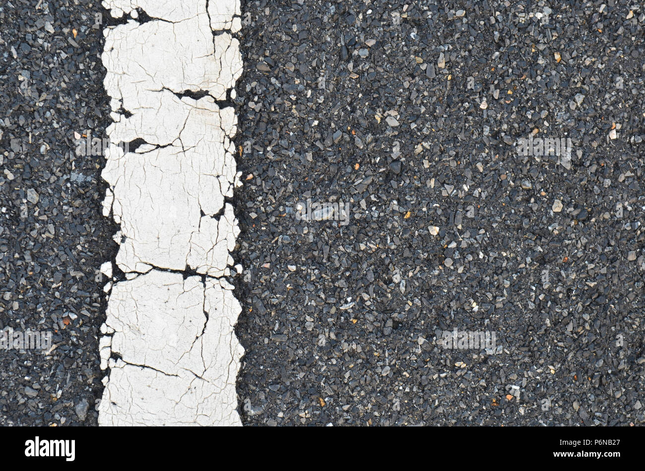 asphalt road texture with white stripe Stock Photo - Alamy