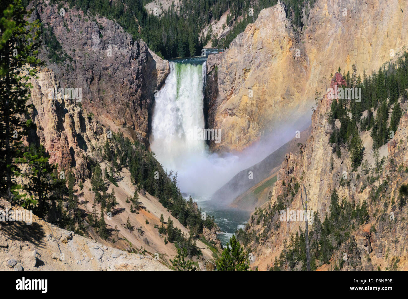 Lower Yellowstone Falls Stock Photo - Alamy