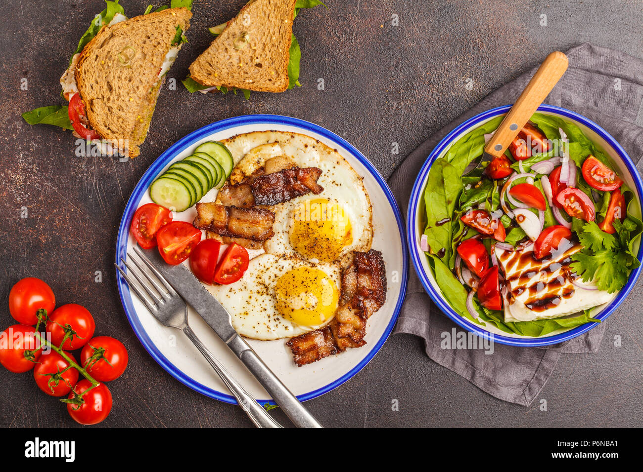 Bacon background hi-res stock photography and images - Alamy