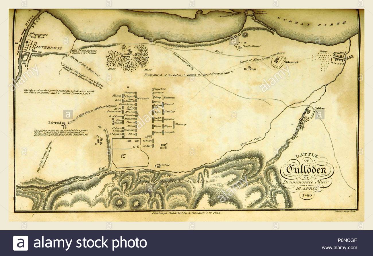 Battle Of Culloden Scotland Map - United States Map