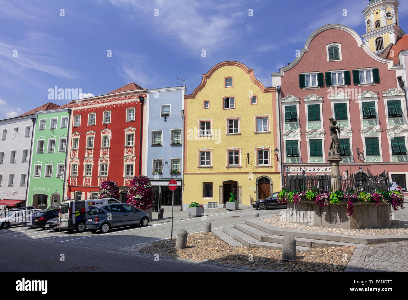 Austria Baroque Town of Scharding Stock Photo - Alamy