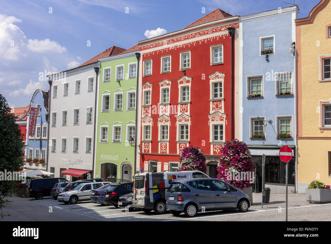 Austria Baroque Town of Scharding Stock Photo - Alamy