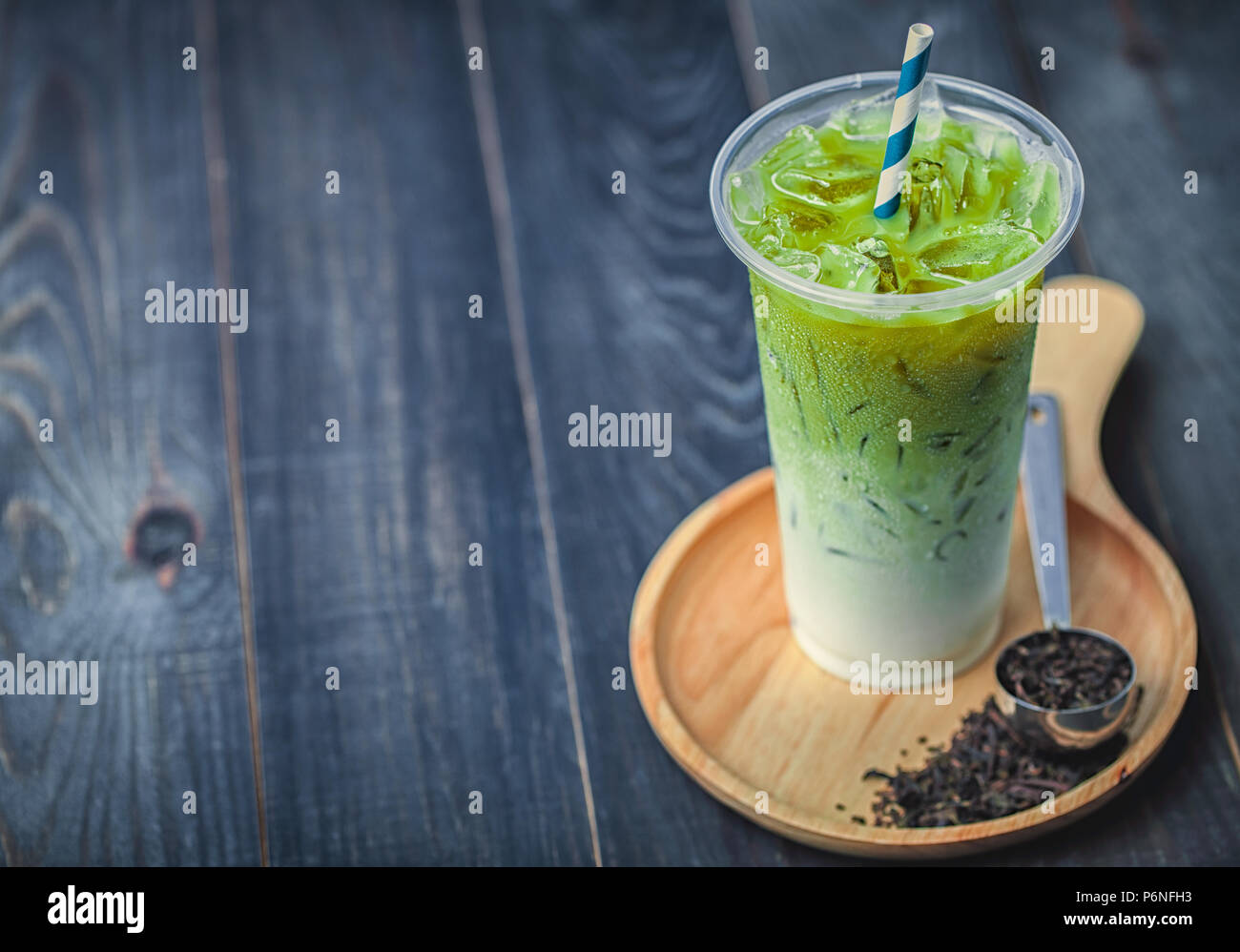 Ice Matcha Green Tea, cool and healthy drink in summer Stock Photo - Alamy