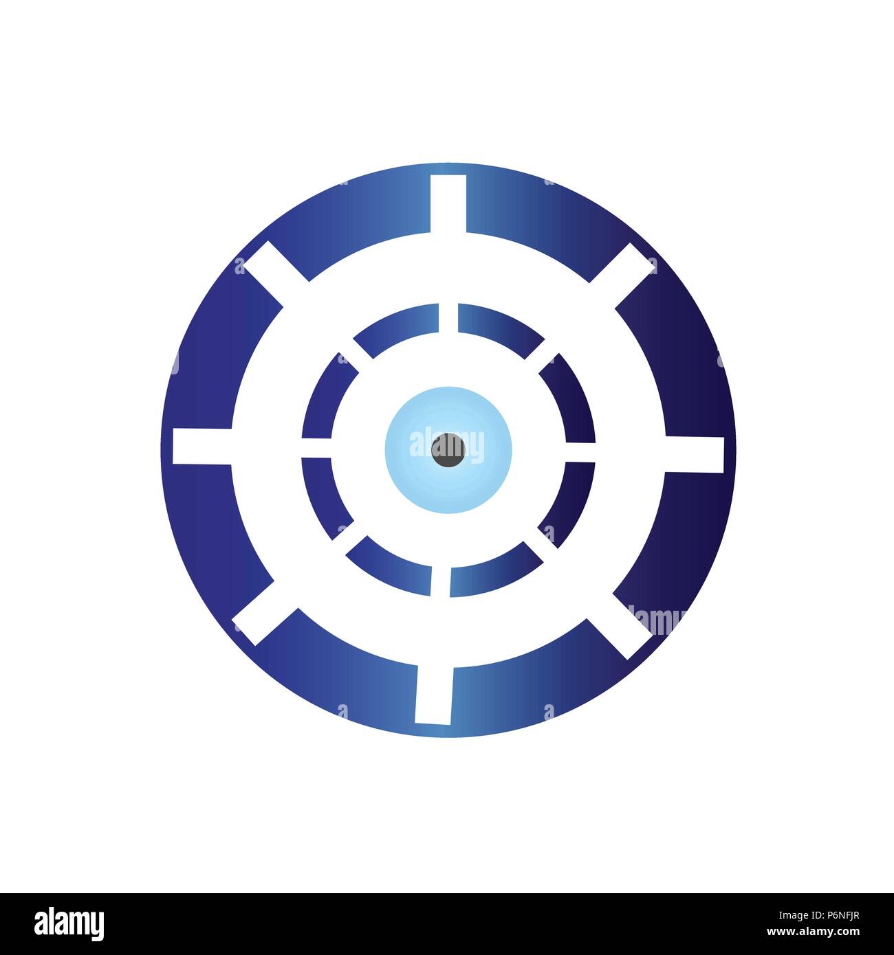 blue evil eye vector isolated on white background Stock Vector Image ...