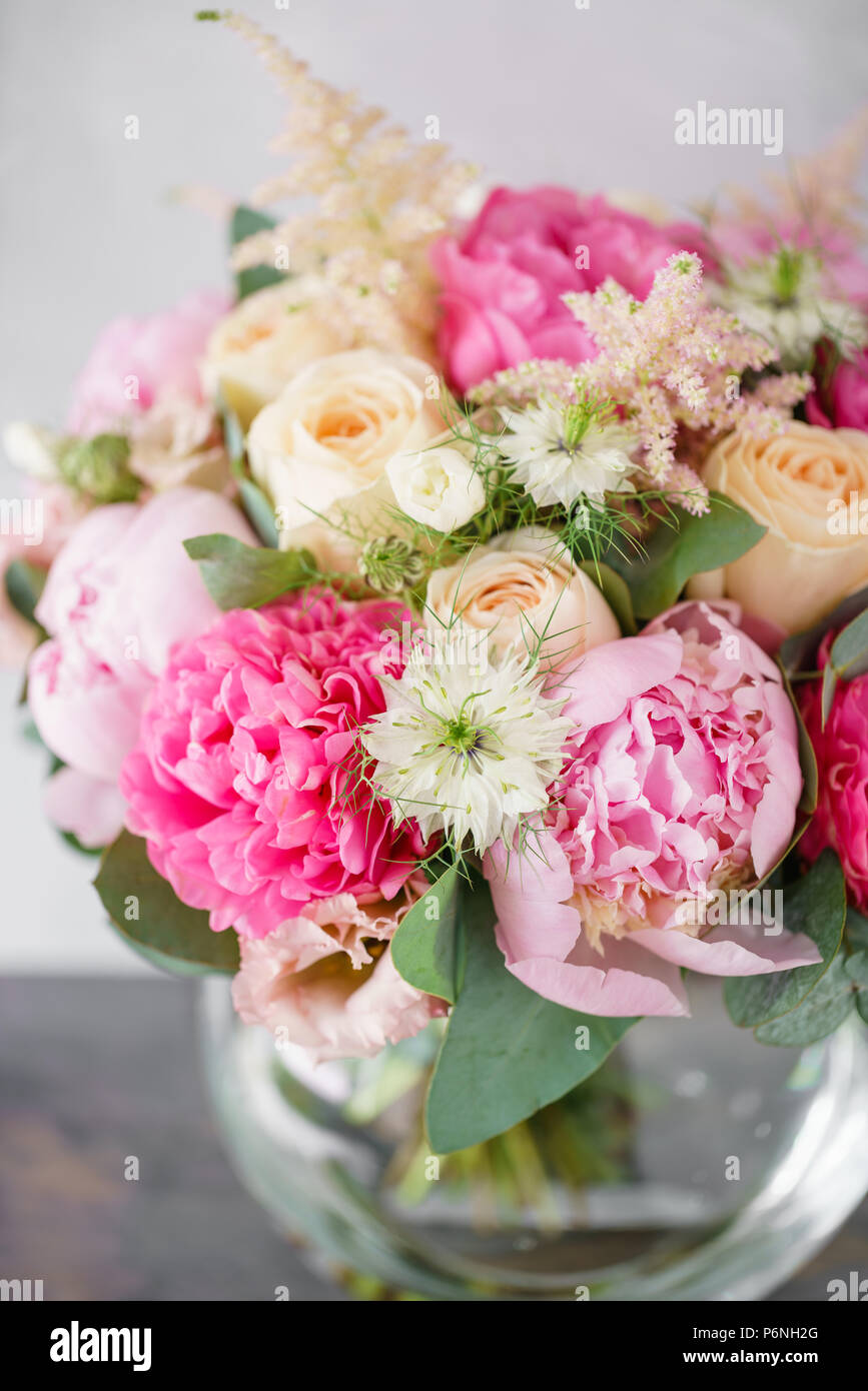 Light Pink Flowers Bouquet