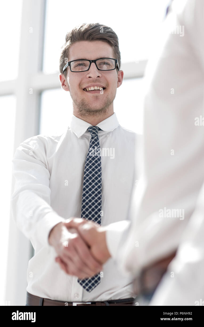 Businessman shakes hands business partner hi-res stock photography and ...