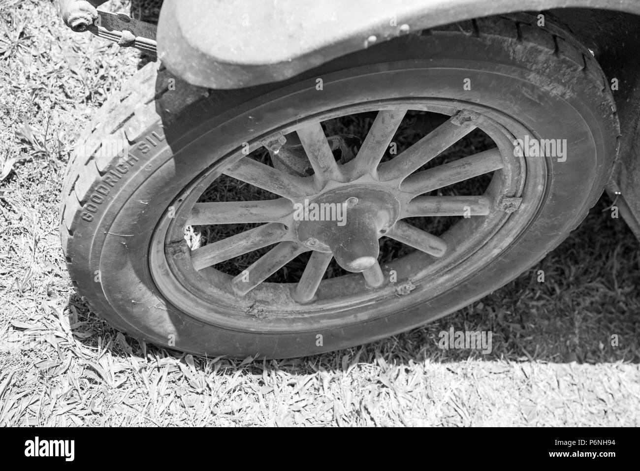 Ford model t tire Black and White Stock Photos & Images - Alamy