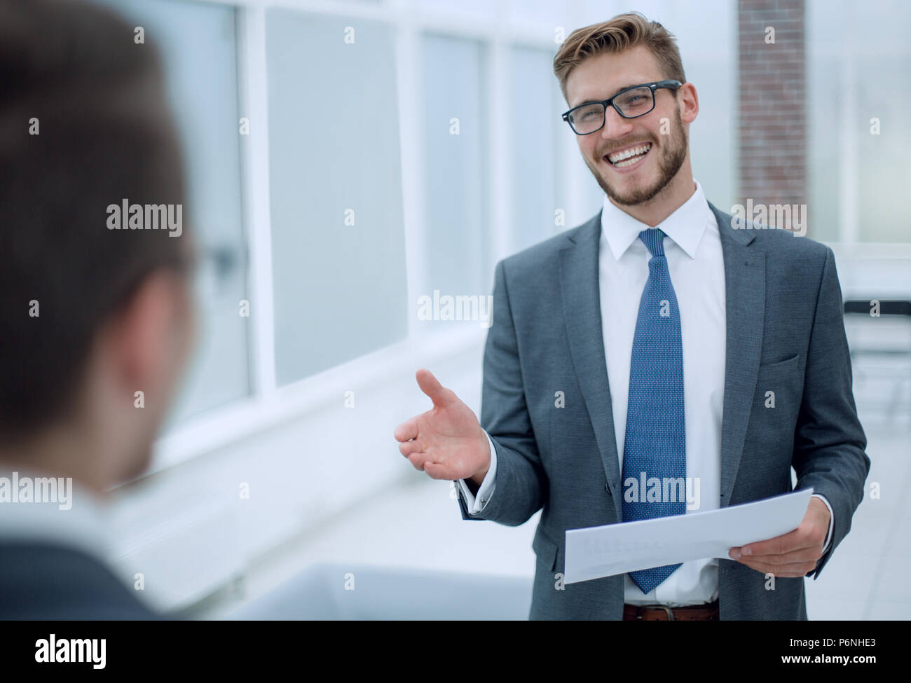 Businessman reaching out hand handshake hi-res stock photography and ...