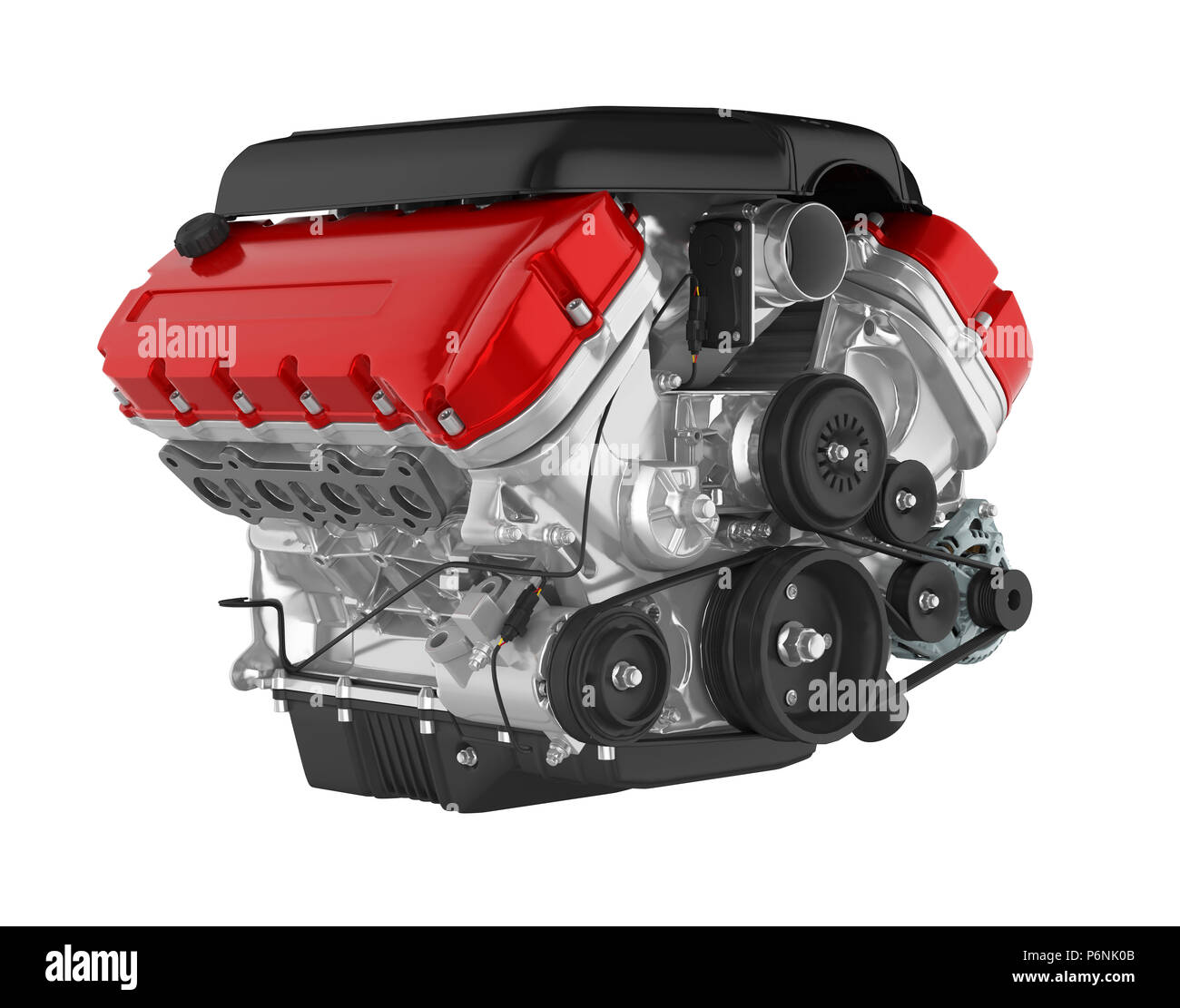 Automotive Car Engine Isolated Stock Photo - Alamy