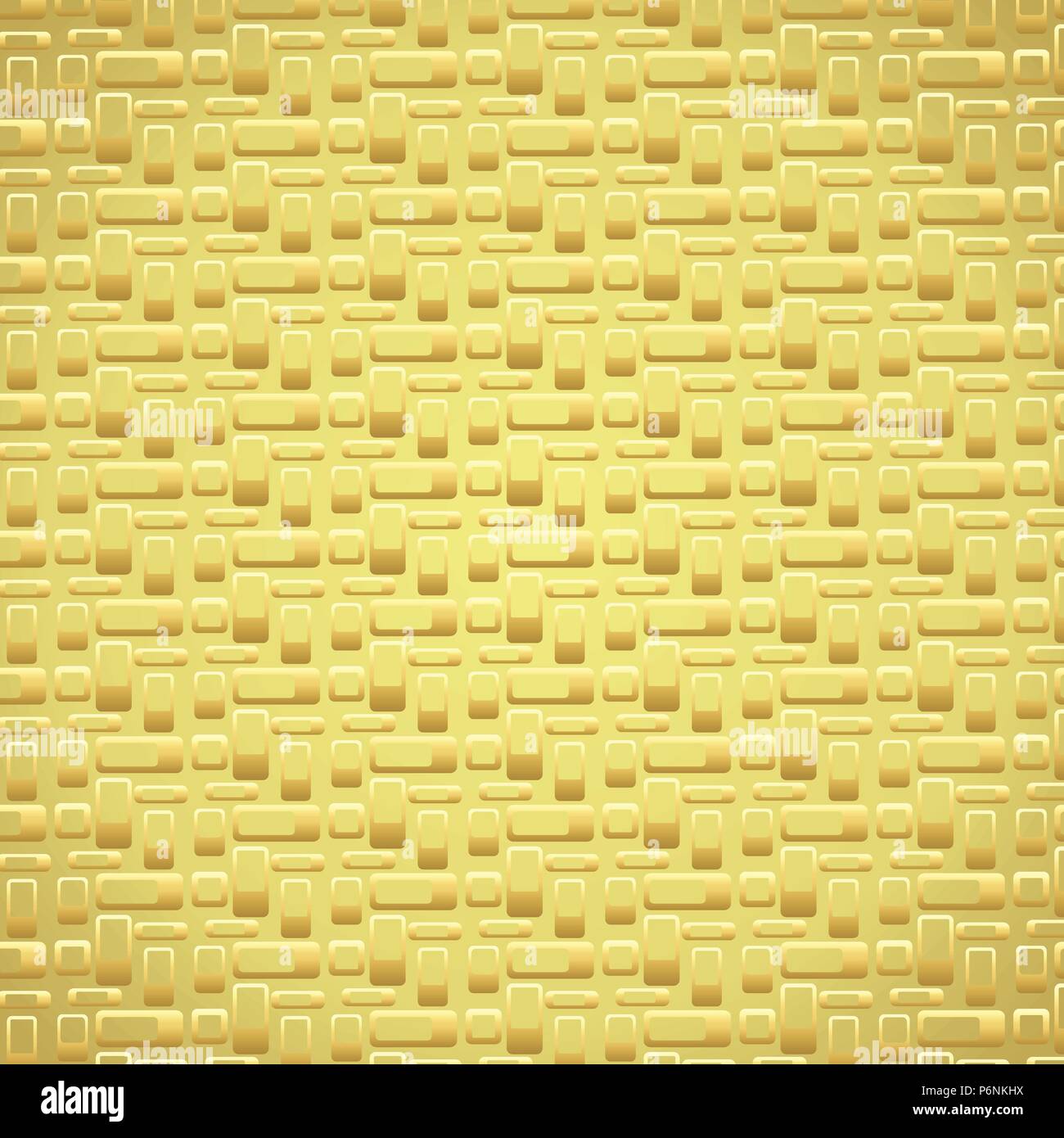 Gold rounded corner rectangle pattern on pastel background. Abstract ...