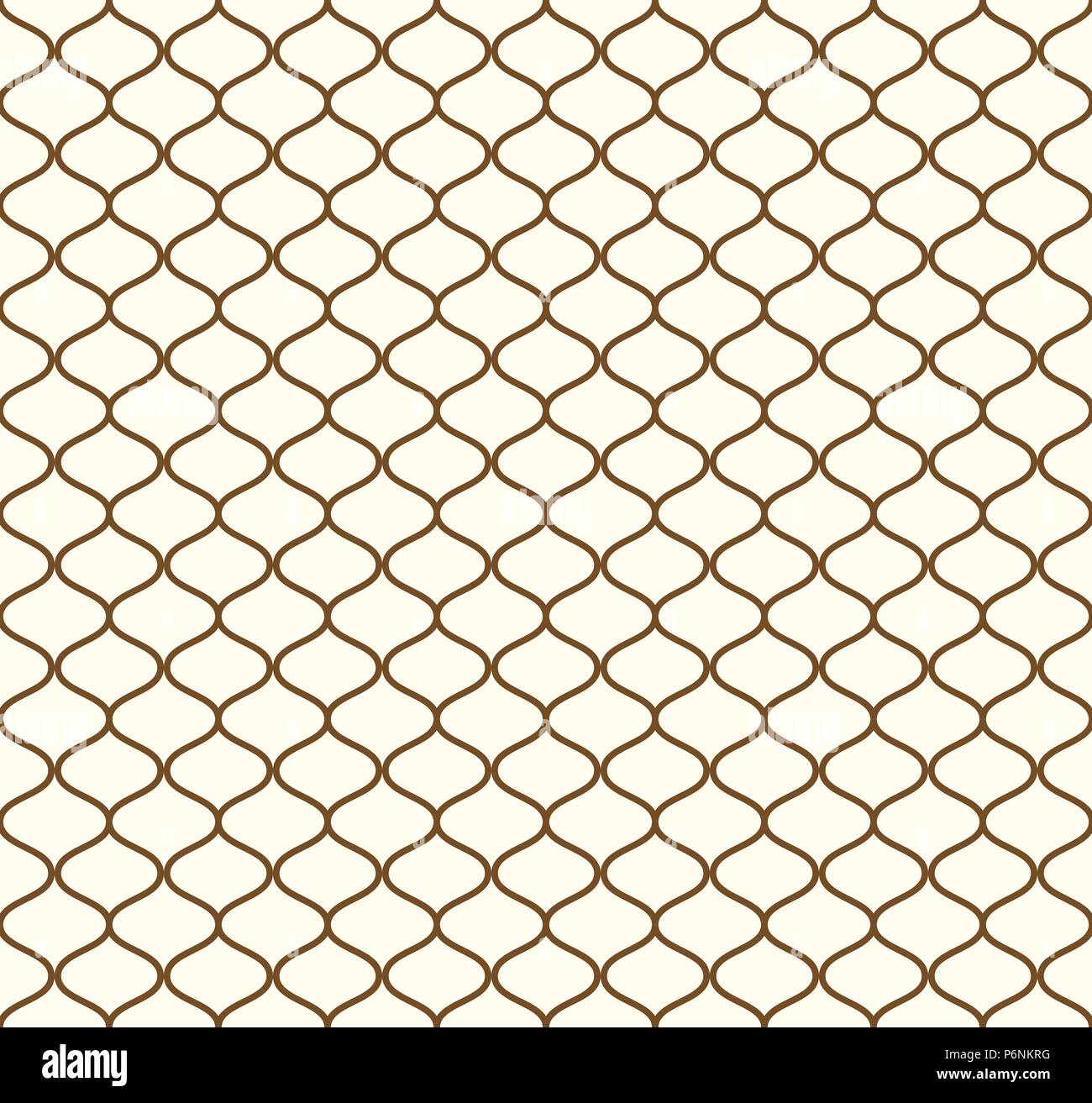 Brown Sweet mesh seamless pattern on pastel background. Vintage net ...