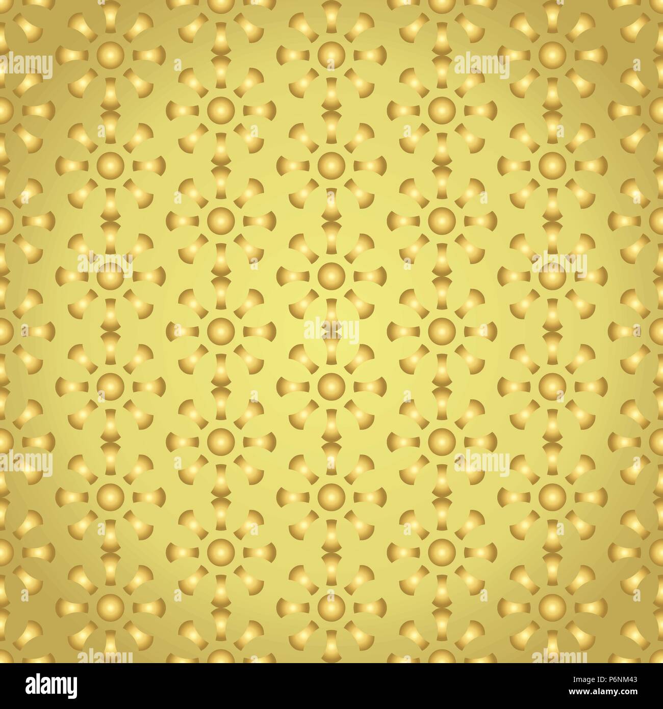 Gold bone and circle pattern on pastel background. Retro and classic ...