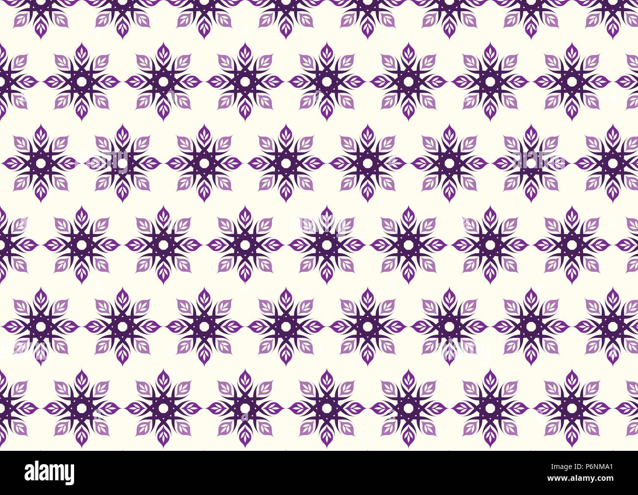 Violet Tribal flower or roots and lobe pattern on pastel background ...