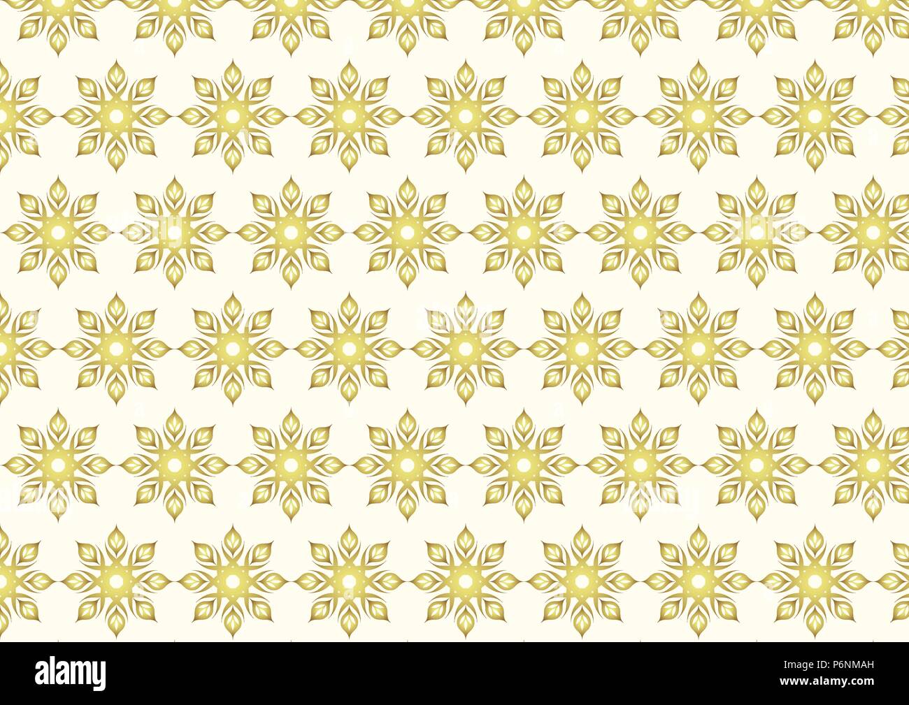 Gold tribal flower or roots and lobe pattern on pastel background ...