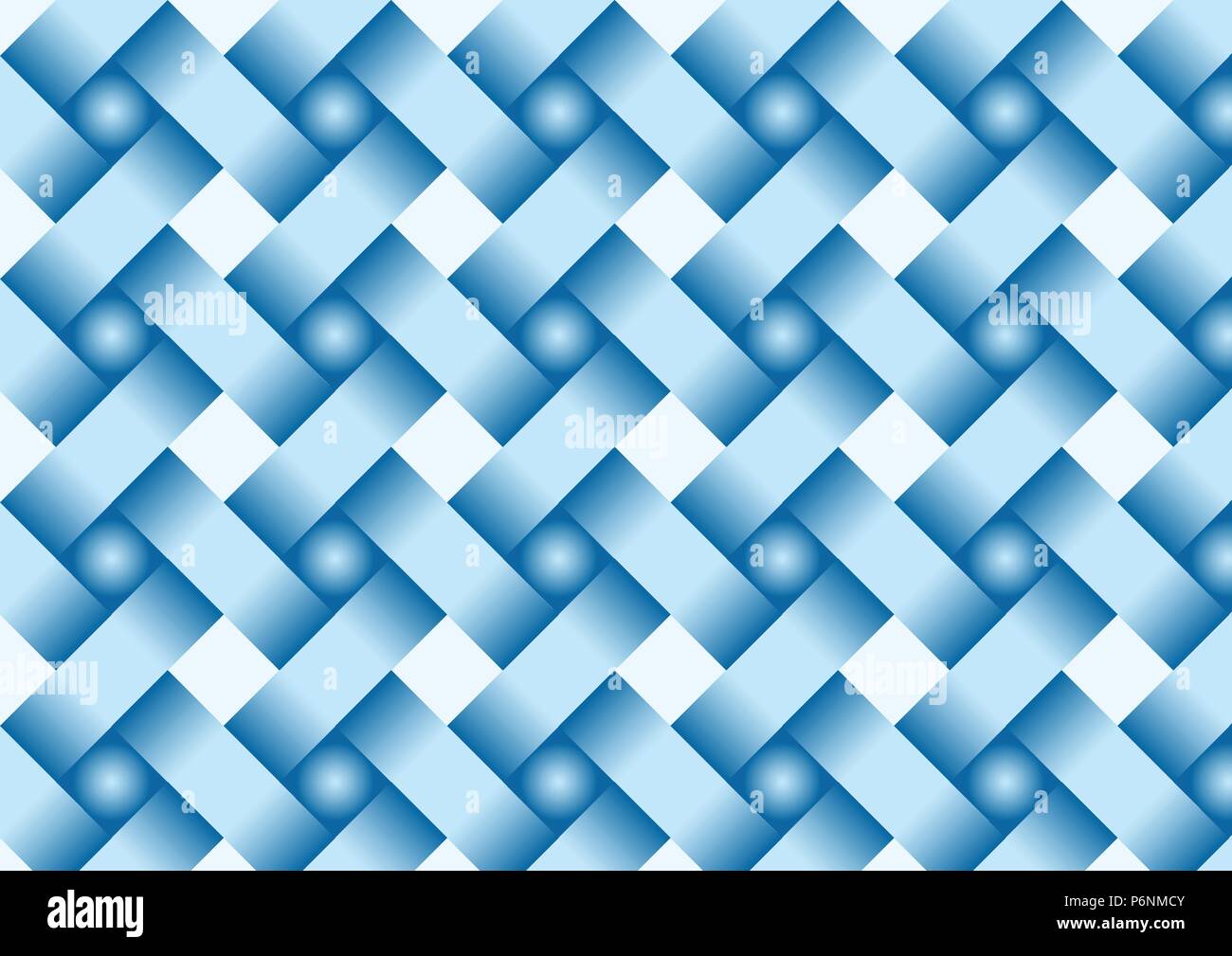 Blue weave pattern on pastel color. 3D ribbon texture style Stock ...