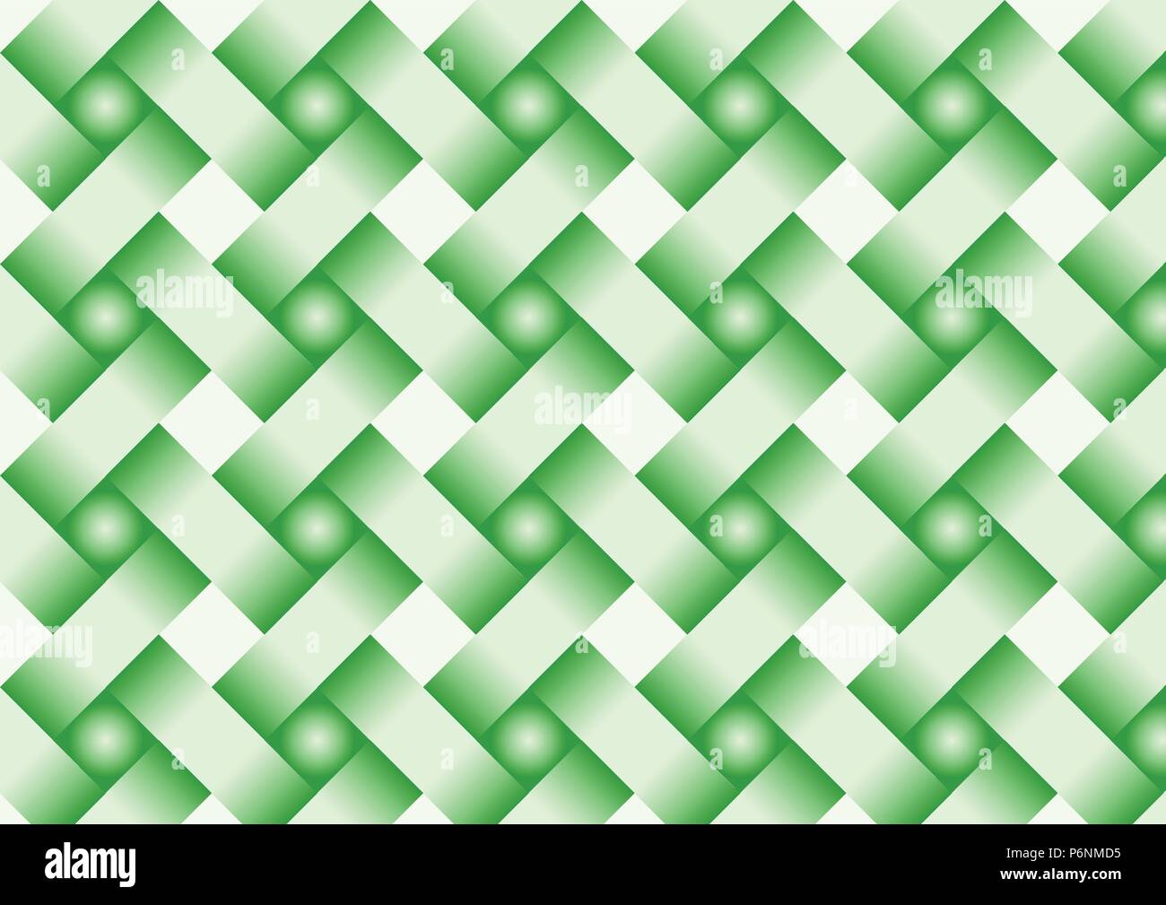 Green weave pattern on pastel color. 3D ribbon texture style Stock ...