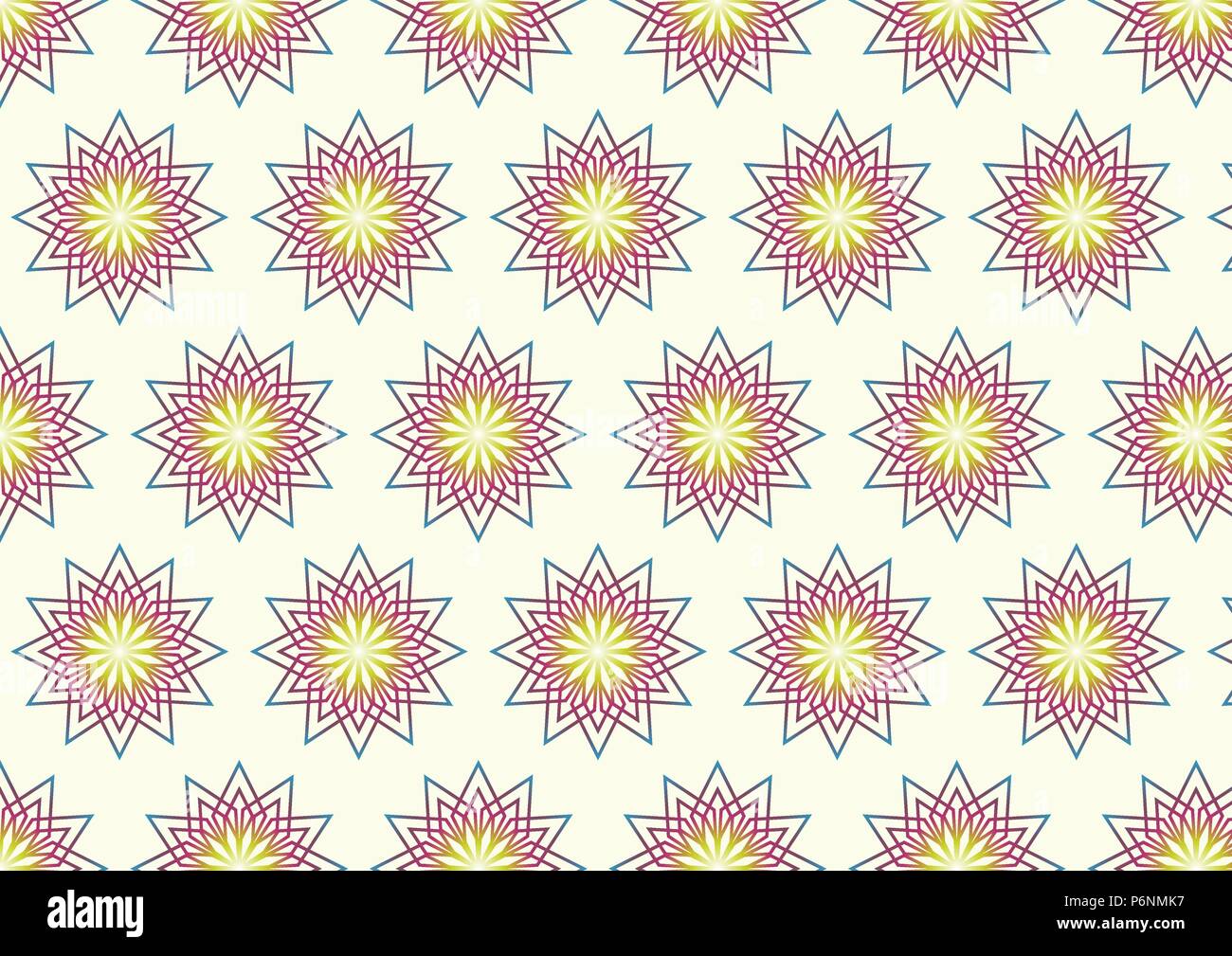 Modern flower and rhomboid pattern in abstract color such as light ...
