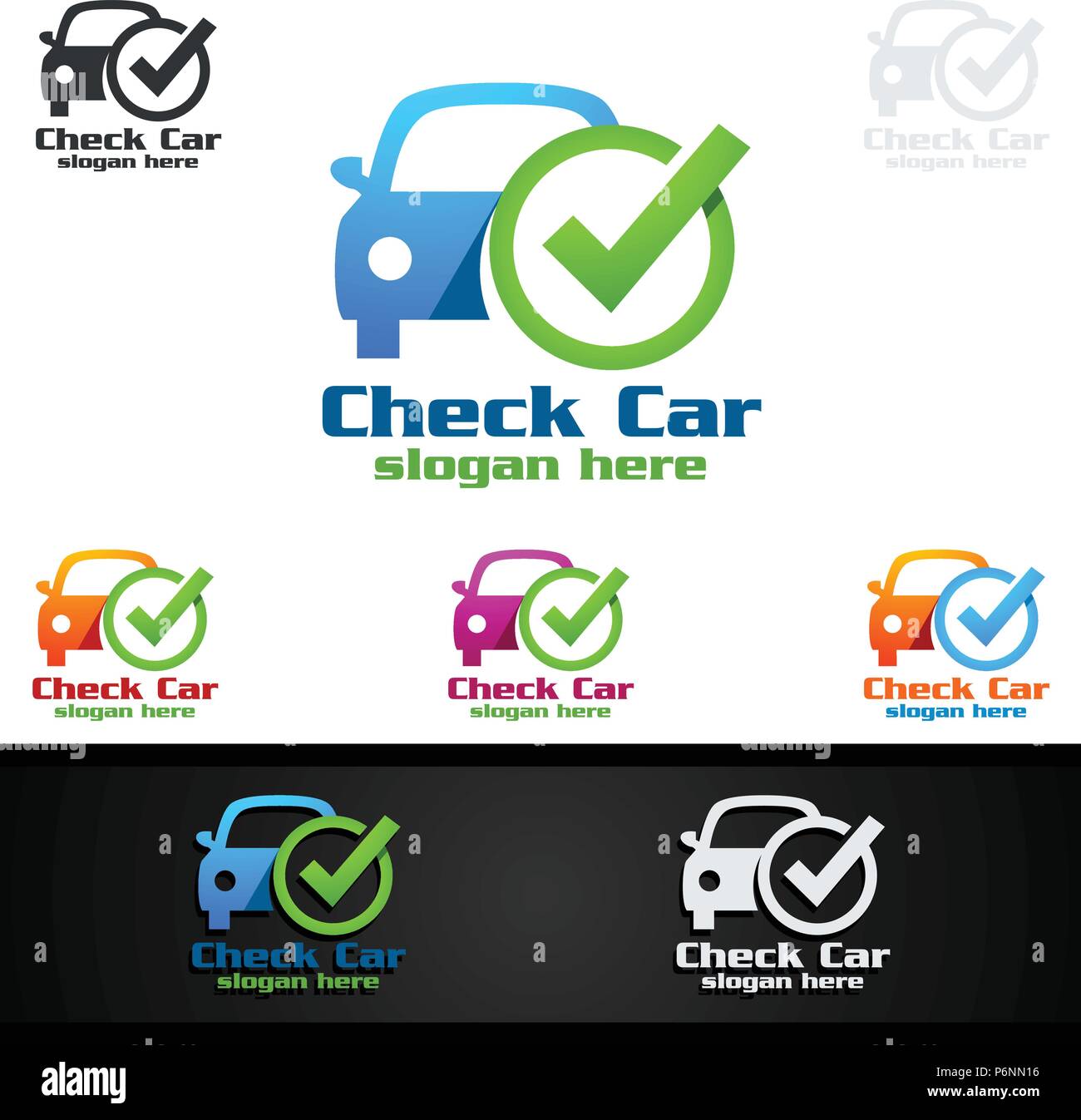 Car Service Vector Logo Design with Auto Repair Shape and Car Concept ...
