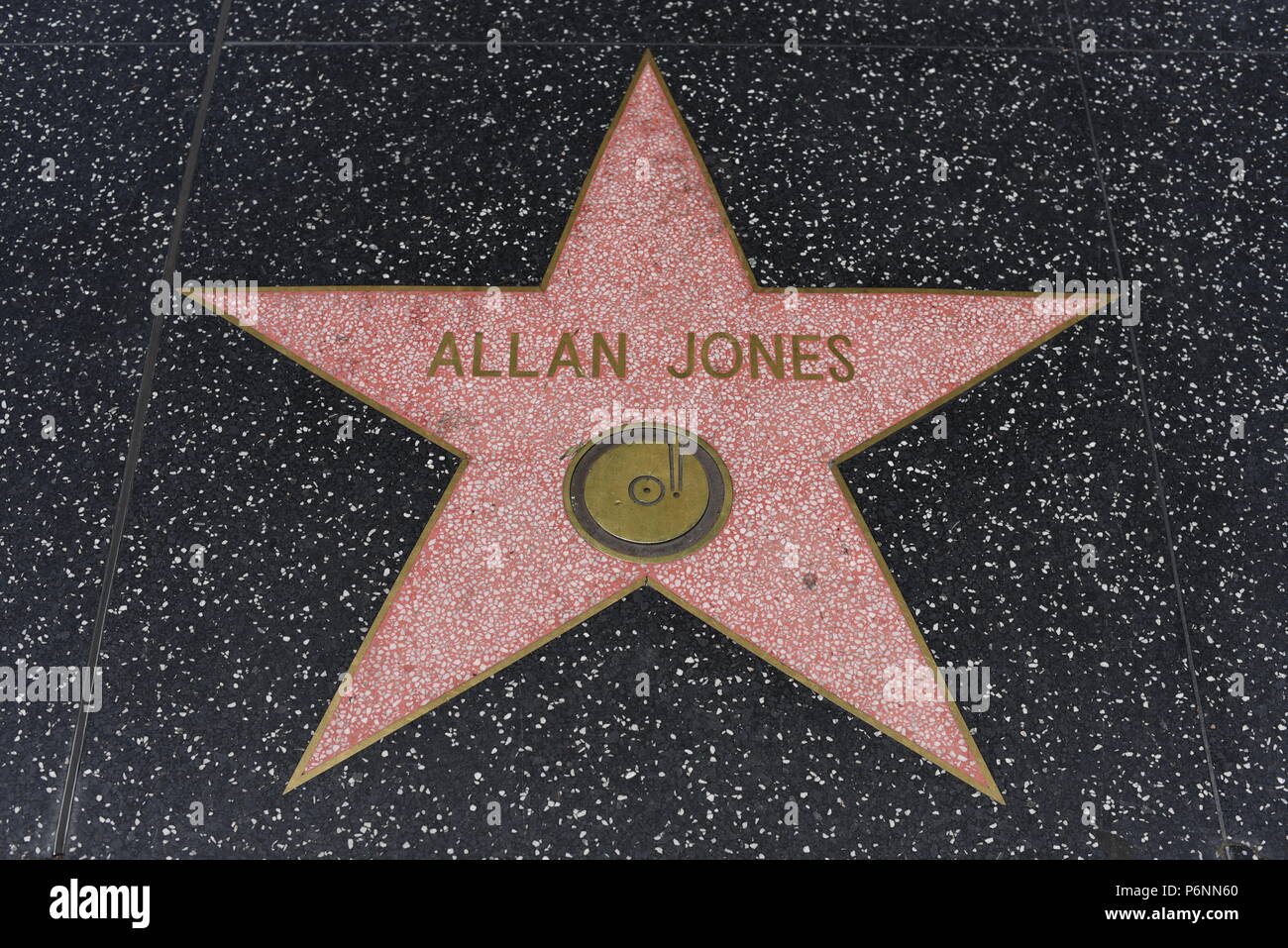 HOLLYWOOD, CA - June 29: Allan Jones star on the Hollywood Walk of Fame ...