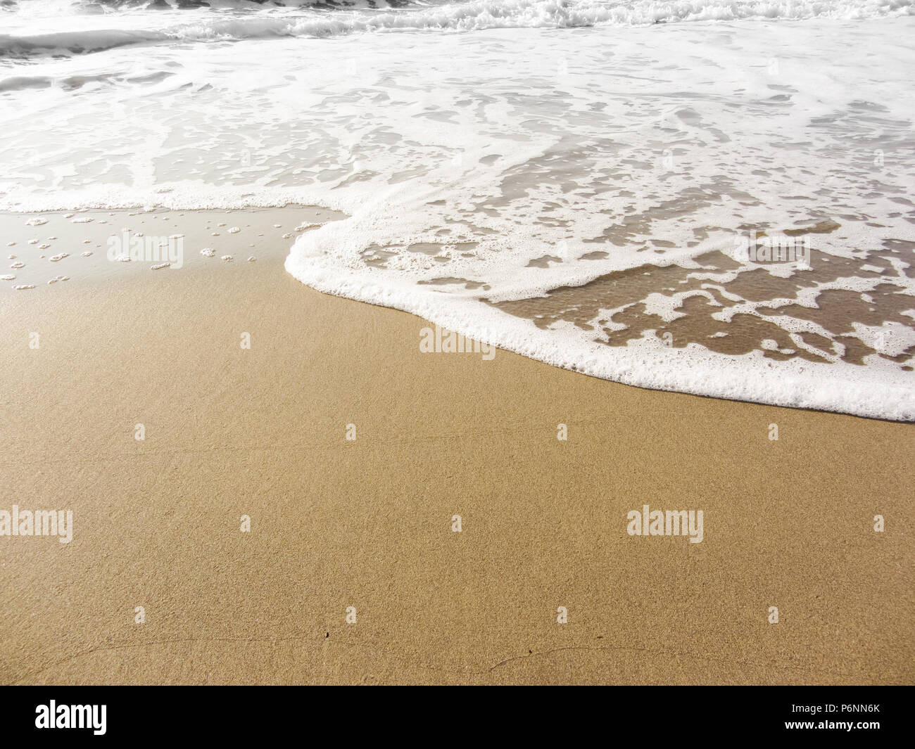 the sea long the shoreline from an Italian beach Stock Photo - Alamy