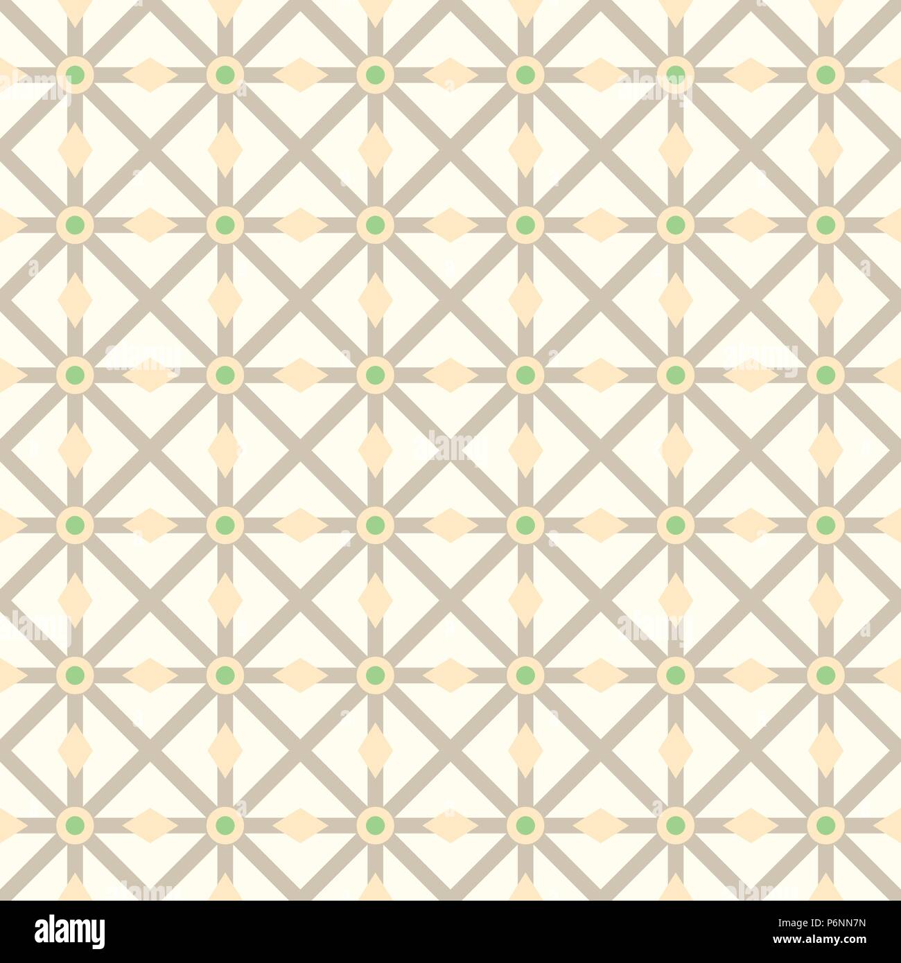 Brown asterisk or crossed line and circle and triangle seamless pattern ...
