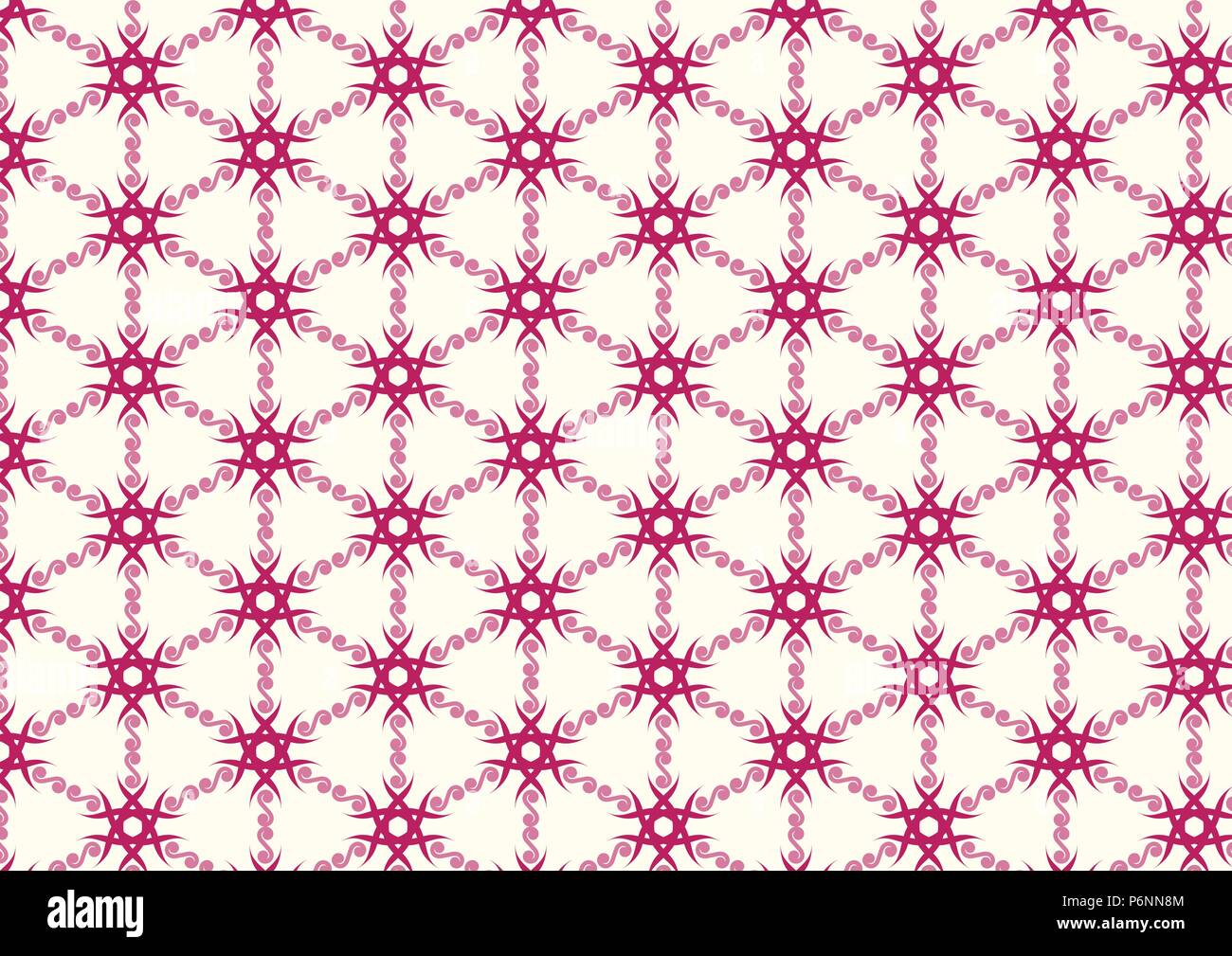 Red spiral and tribal or roots pattern on pastel background. Vintage ...