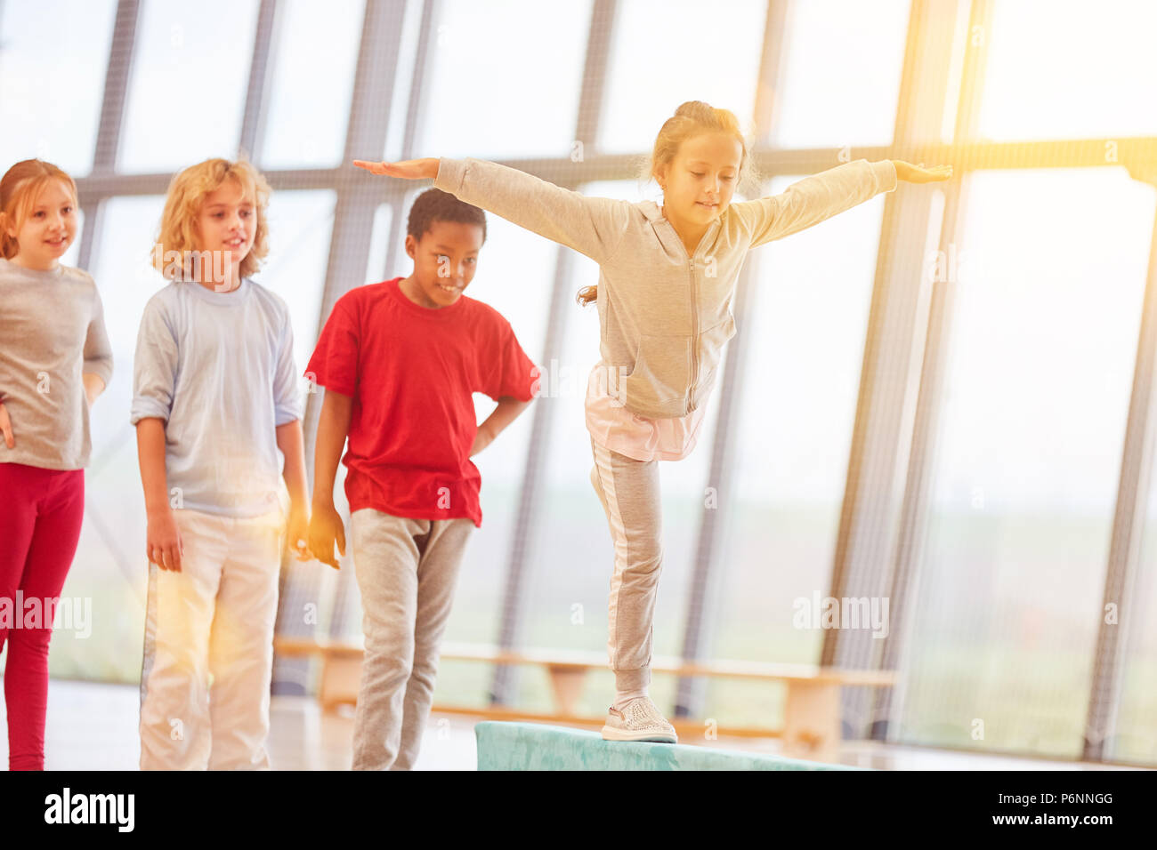 Gymnastics balance beam hi-res stock photography and images - Alamy