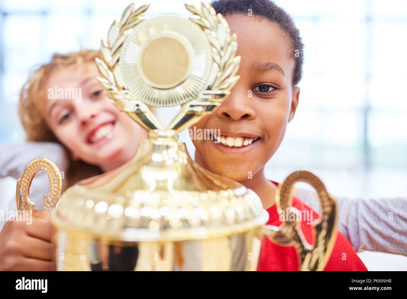 Boy winner hi-res stock photography and images - Alamy