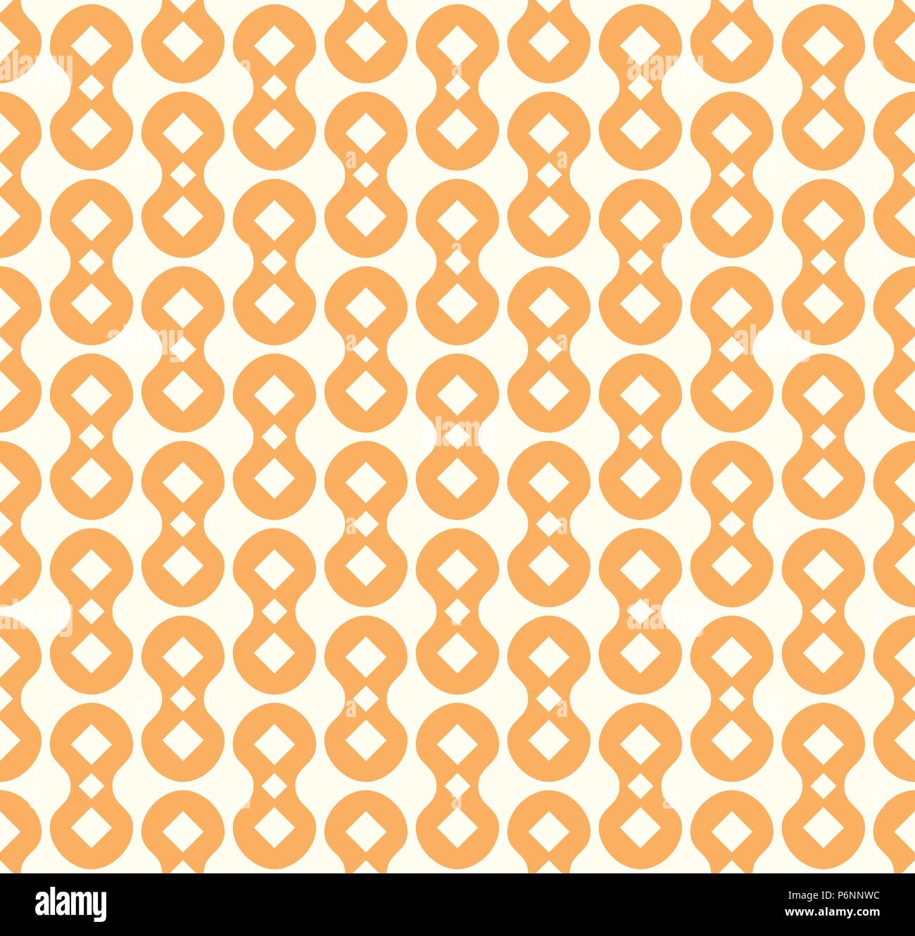 Orange sweet dumbbell pattern on pastel background. Vintage and cute ...