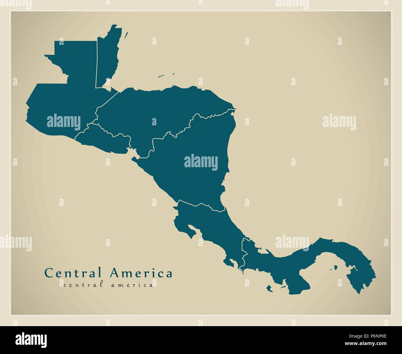 Central america map borders hi-res stock photography and images - Alamy