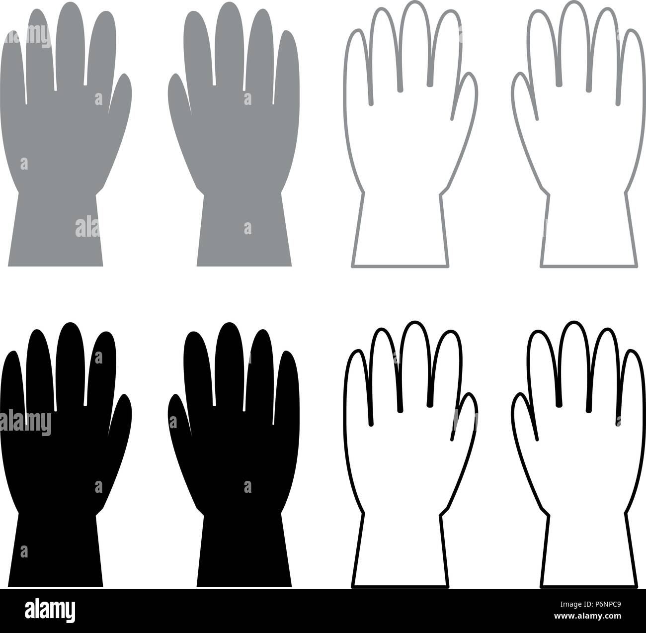Working glove Stock Vector Images - Alamy