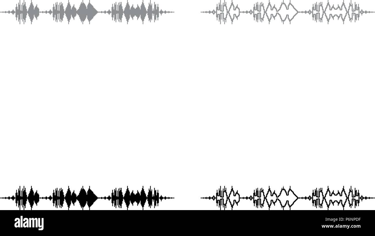 Soundtrack pulse music player audio wave equalizer element floating ...
