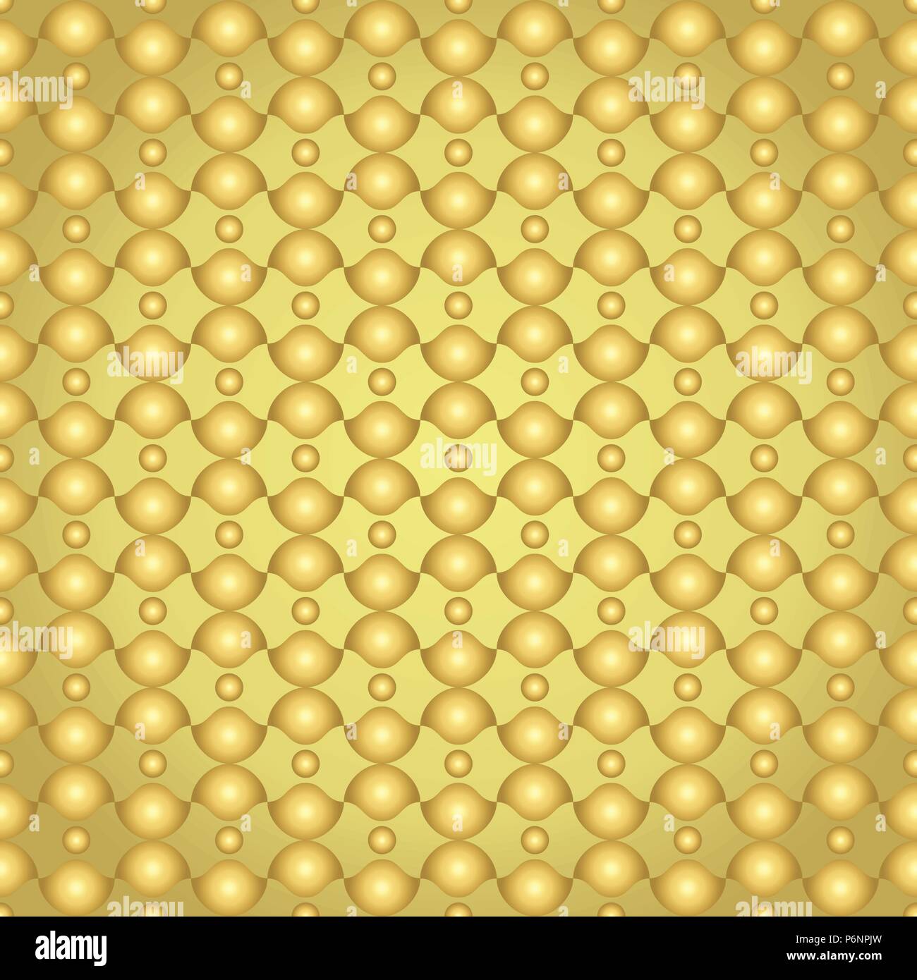 Gold curve cup and circle pattern on pastel background. Retro and ...