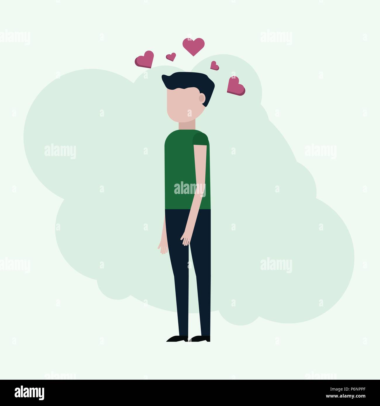 Boy thinks clipart hi-res stock photography and images - Alamy