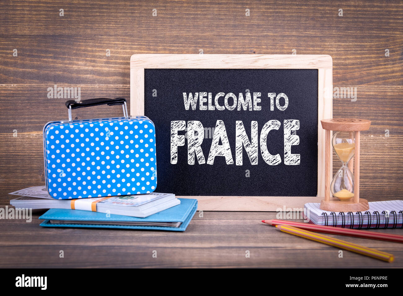 welcome to France Stock Photo - Alamy