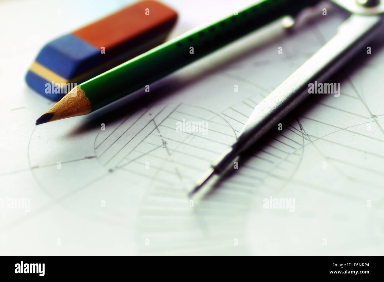 board table pencil divider Stock Photo - Alamy