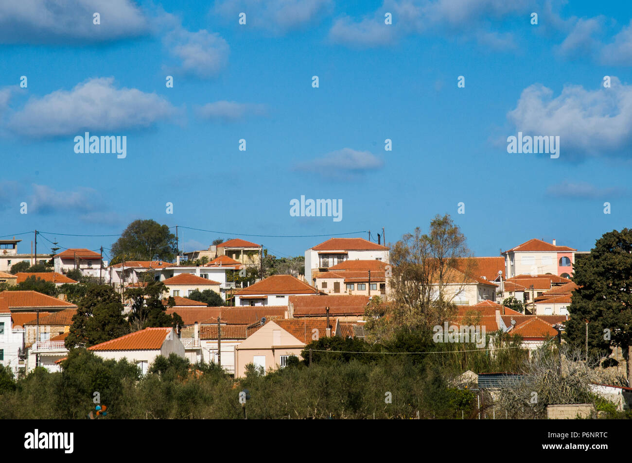 europe, greece, peloponnese, mesinia, methoni, town Stock Photo - Alamy