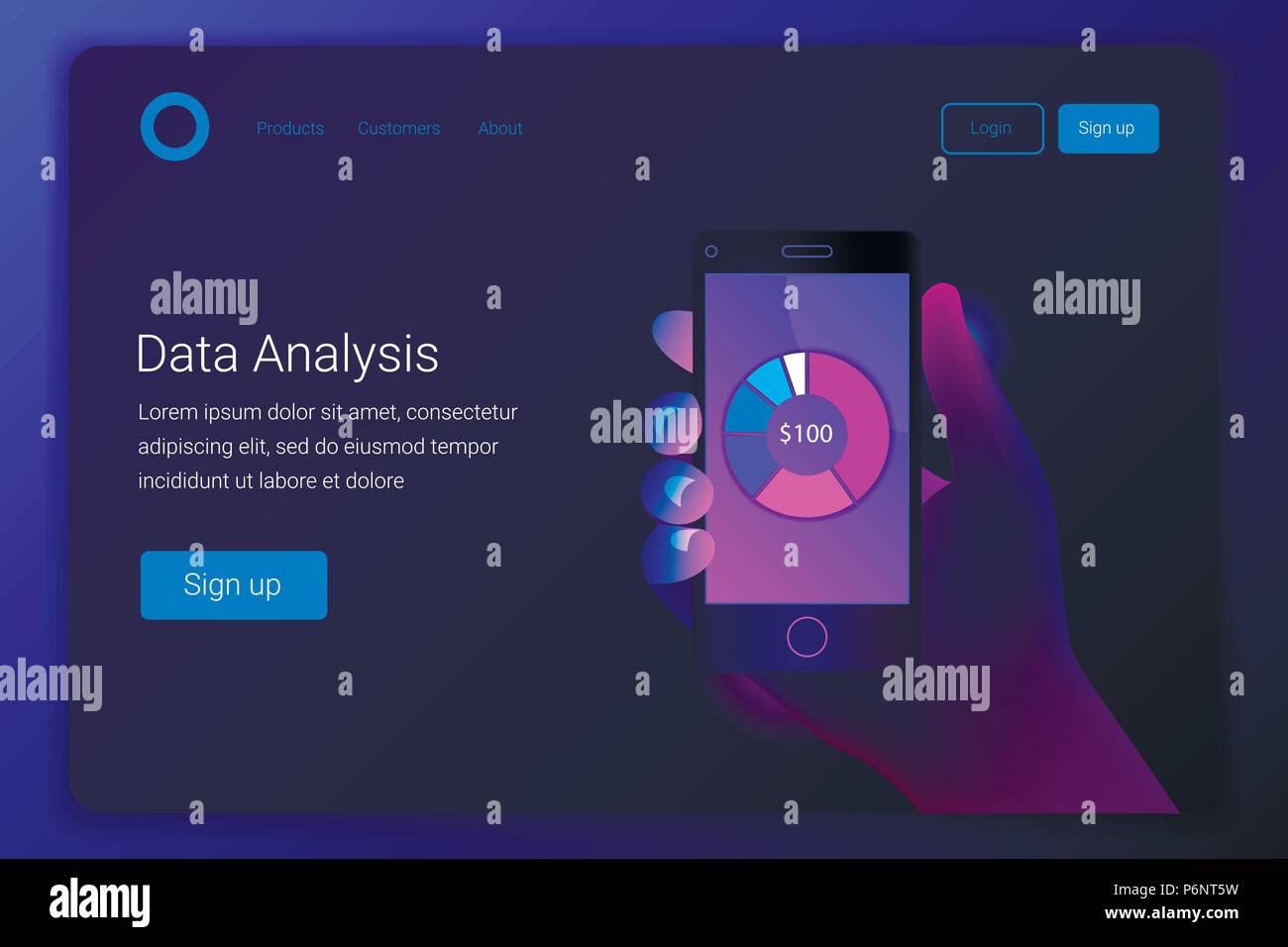 Hi tech data analytics Stock Vector Images - Alamy