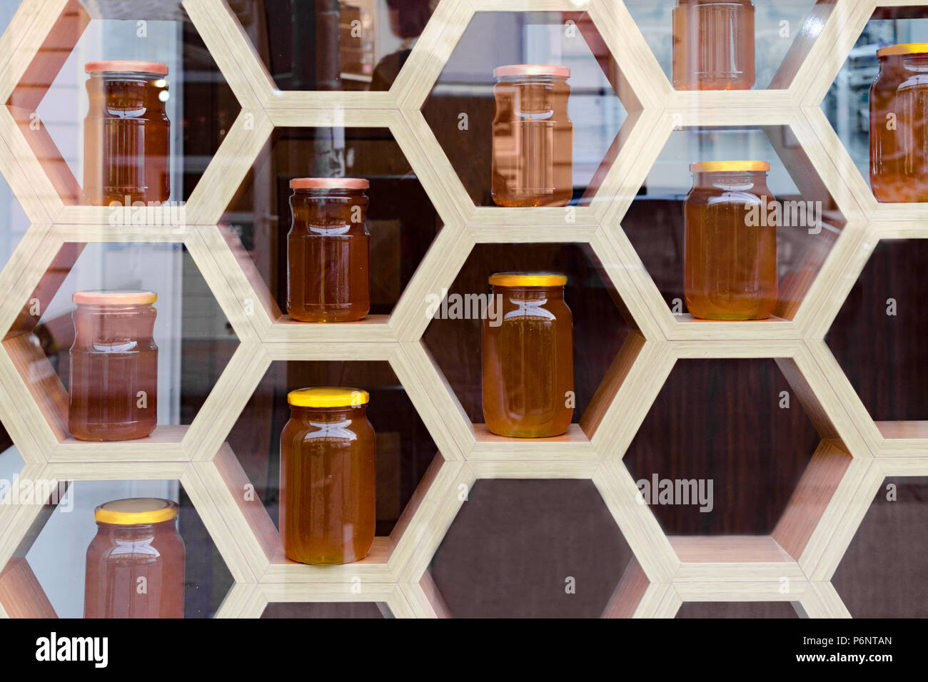 Health food shop window display hi-res stock photography and images - Alamy