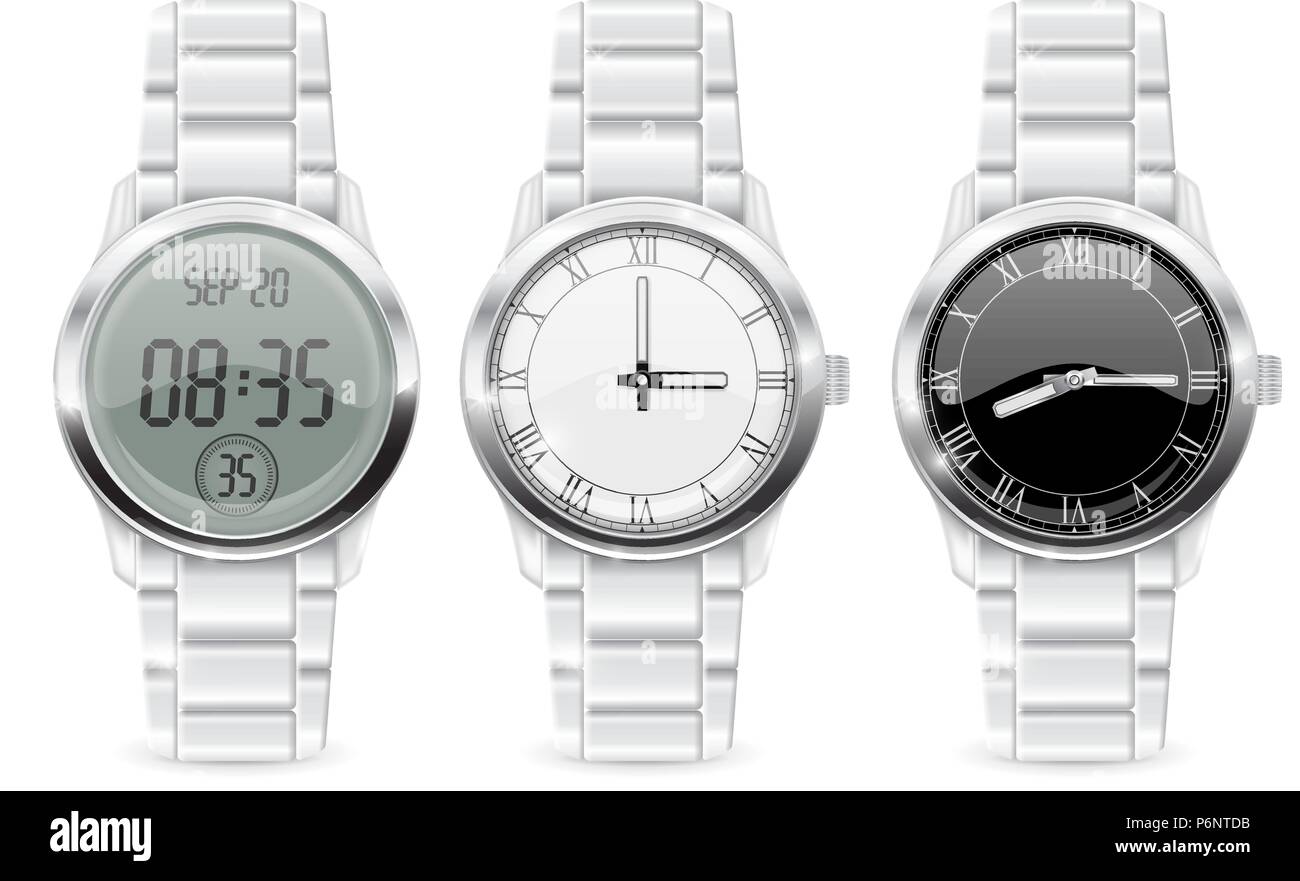 Digital watch Stock Vector Images - Alamy