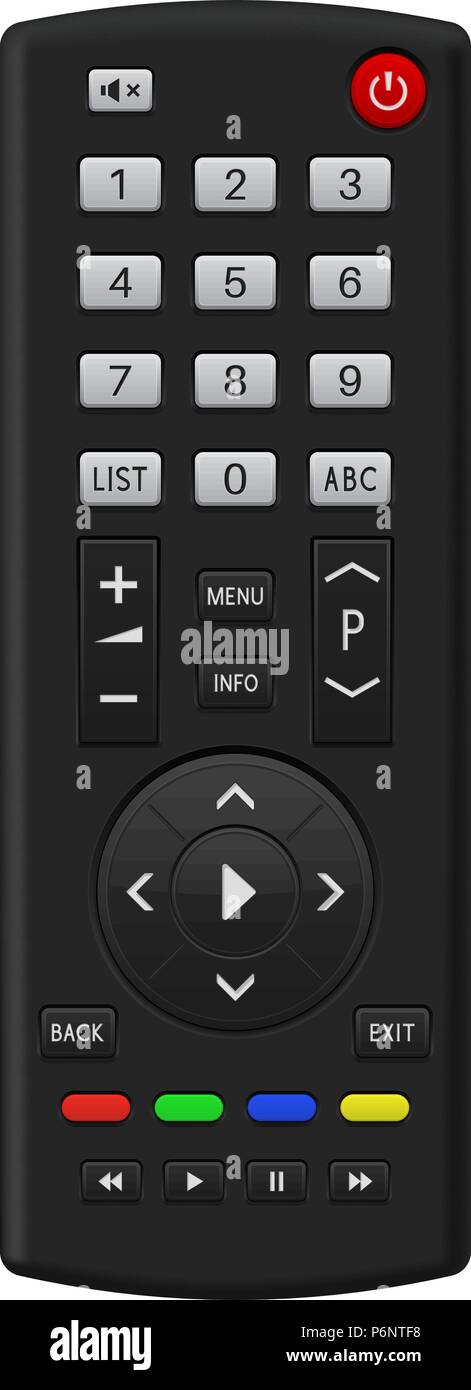 TV remote control Stock Vector Image & Art - Alamy