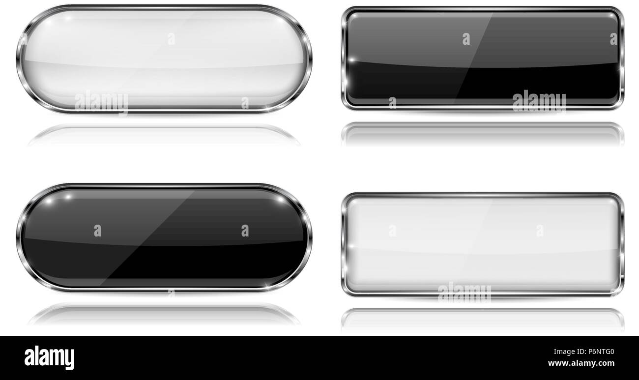 Black frame empty white Stock Vector Images - Alamy