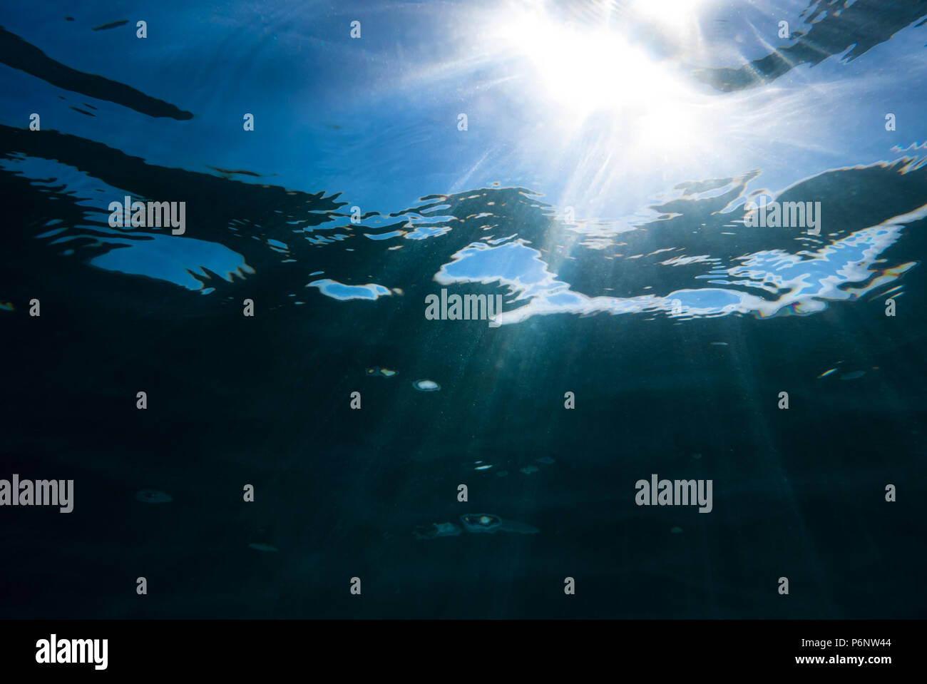 Underwater sun beams hi-res stock photography and images - Alamy