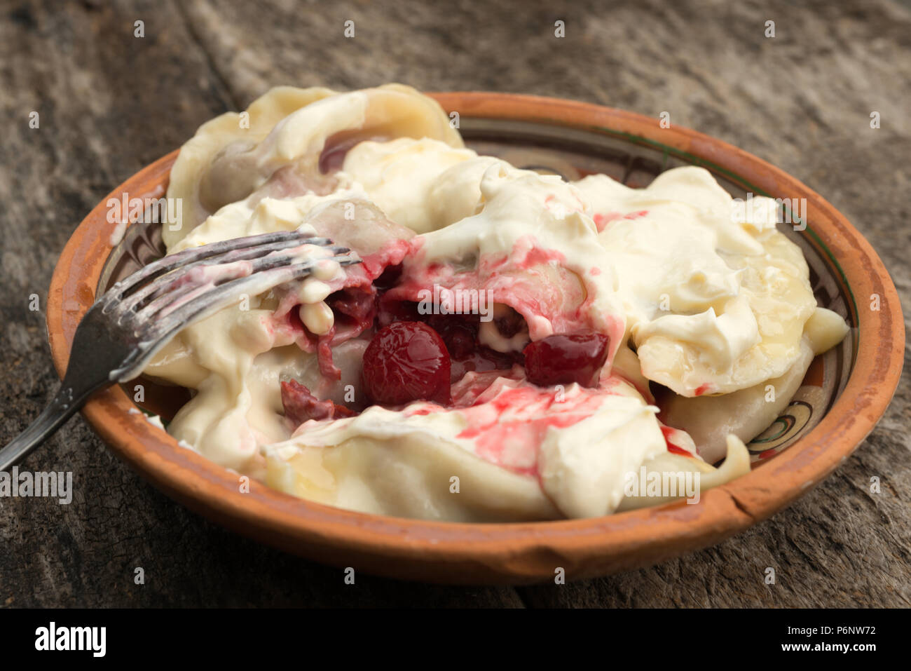 Varenyky, popular Ukrainian dish Stock Photo - Alamy