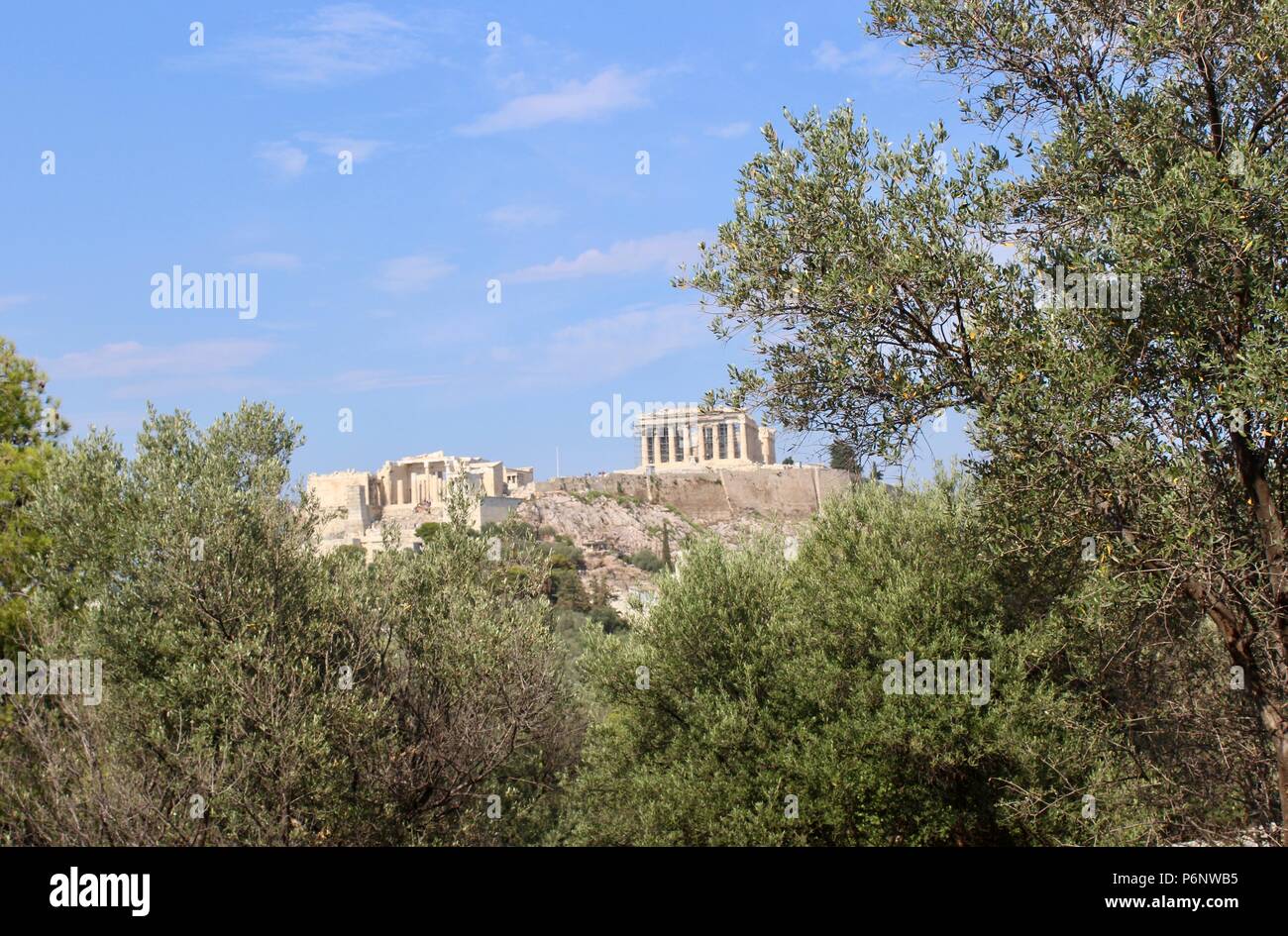 Historic parthenon on rocky athenian hi-res stock photography and ...