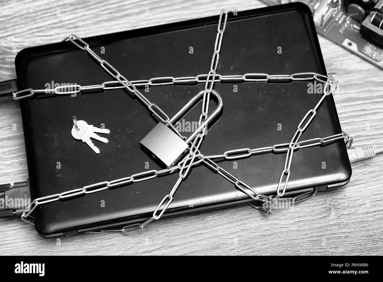 World Day without internet items of computer equipment Stock Photo - Alamy