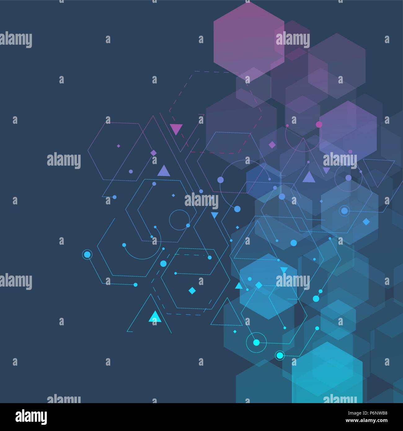 Big Data Visualization Background. Modern futuristic virtual abstract ...